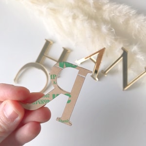 Acrylic Adhesive Letter, Acrylic Letter Gold Acrylic Alphabet, Adhesive ...