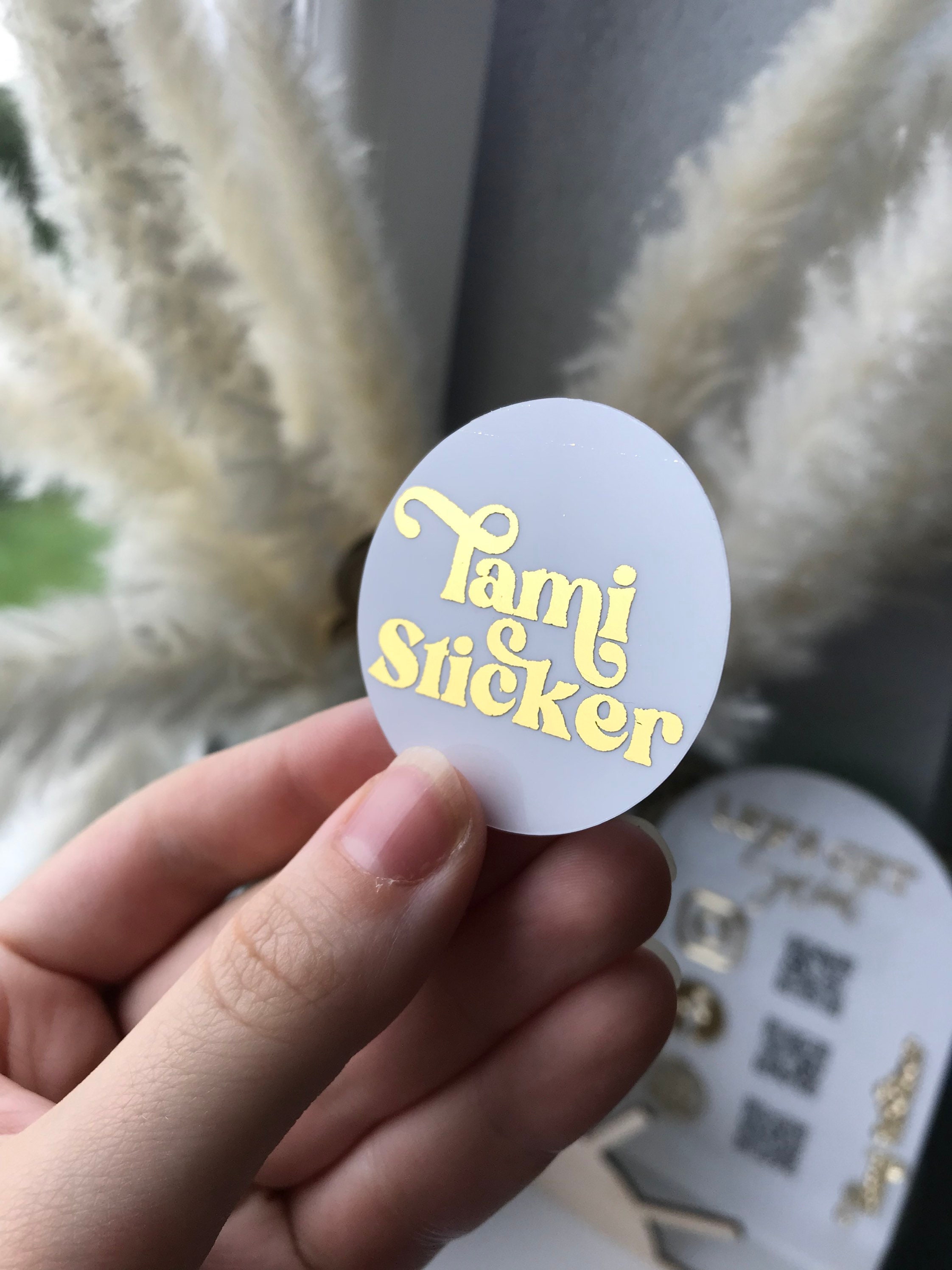 Set of 10 Metallic Logo Sticker Label Tag Small Business - Etsy