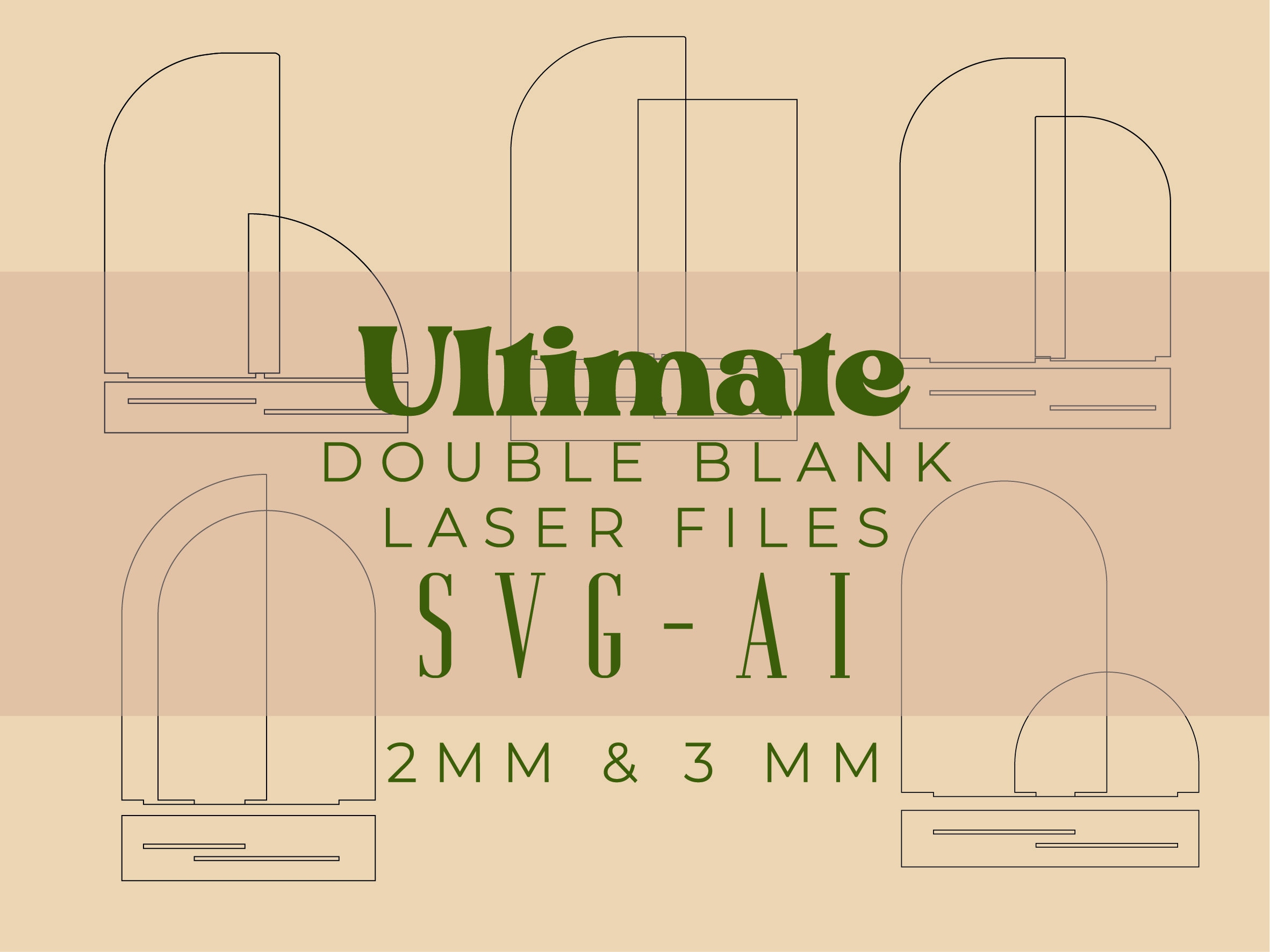 SVG File for Laser Sign, Svg Stand Shape, Arch SVG, Blank Laser Cutting ...
