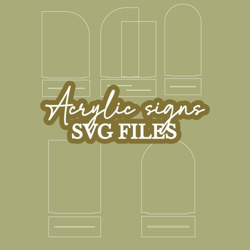 Double Arch Sign Slats SVG Glowforge Laser Cut Files Wedding - Etsy Canada