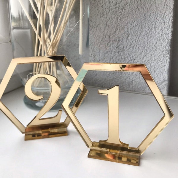 Black and Gold Table Numbers - Etsy