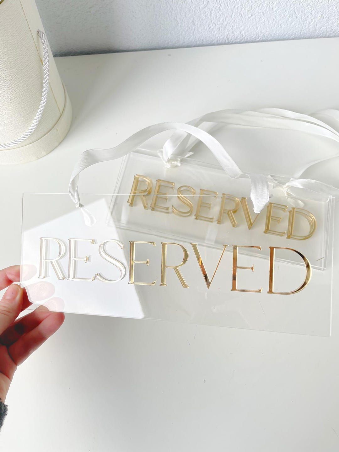 Acrylic Arch Reserved Stand, Arch Reserved Sign, Acrylic Wedding Table ...
