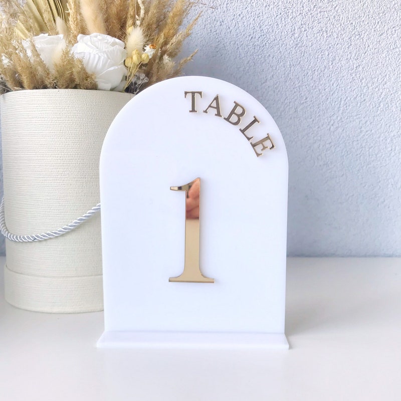 Arch Table Numbers - Etsy