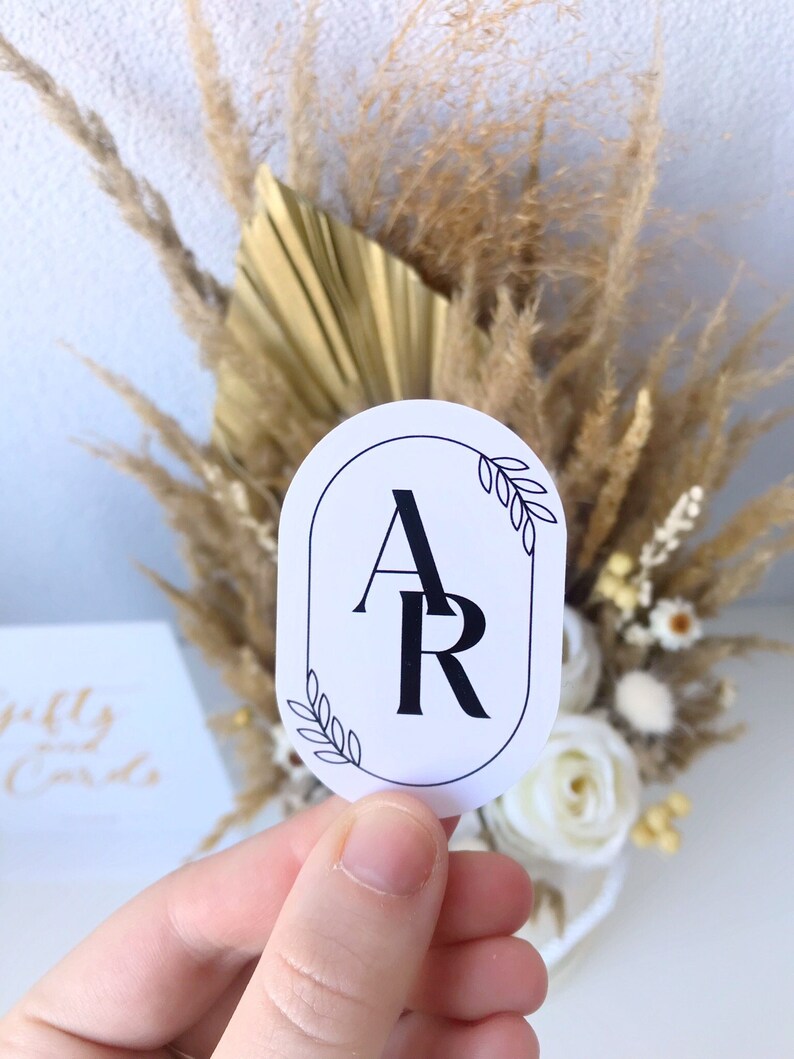 Set of 10 Wedding Favors Sticker Flower Wedding Sticker - Etsy