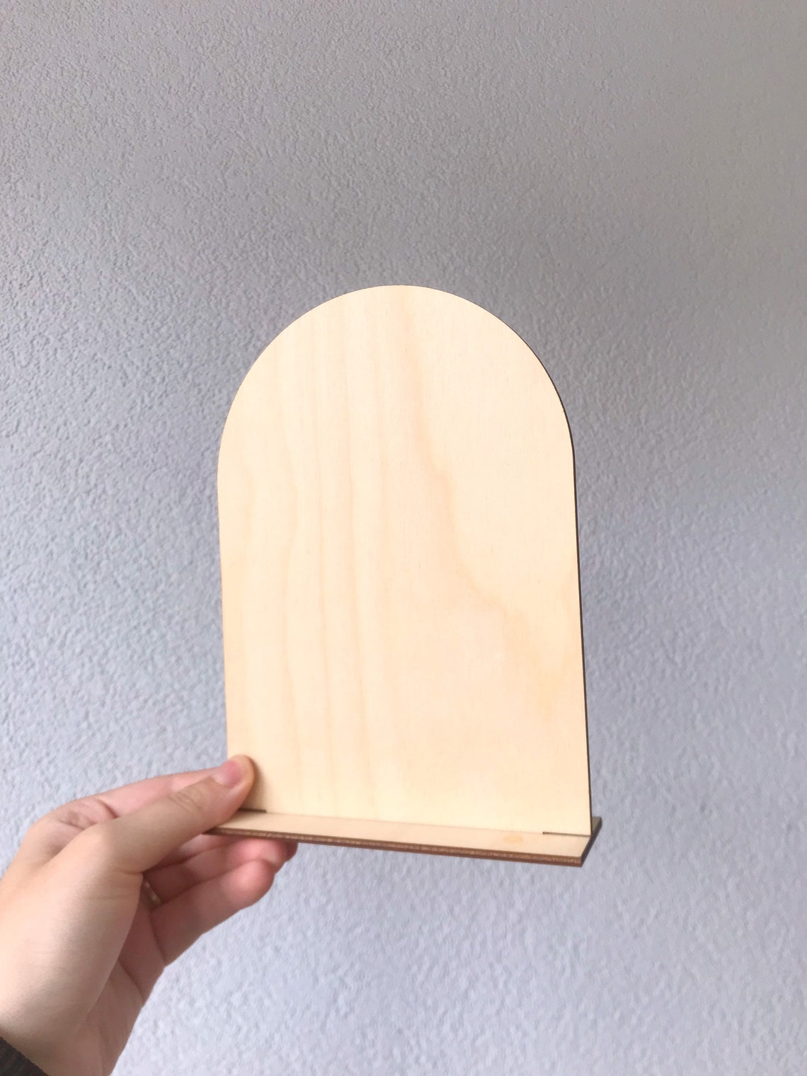 Wooden Blank Table Signs With Stand Arch Wood Blanks for - Etsy