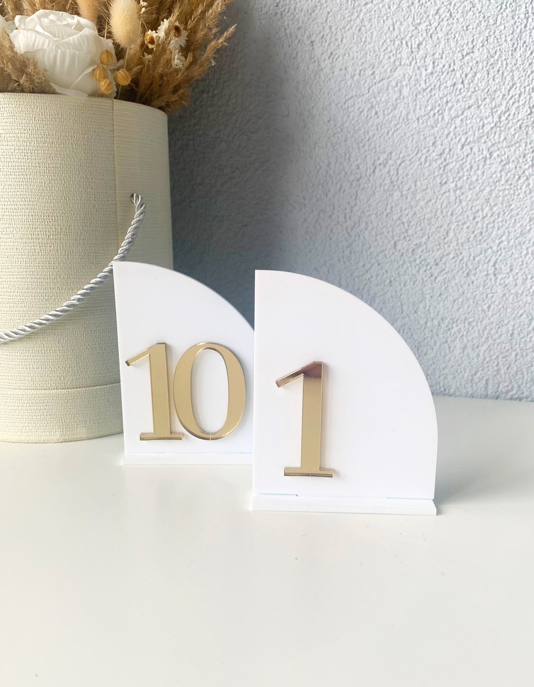 Acrylic Wedding Table Number, Acrylic Gold Table Number, Arch Table ...