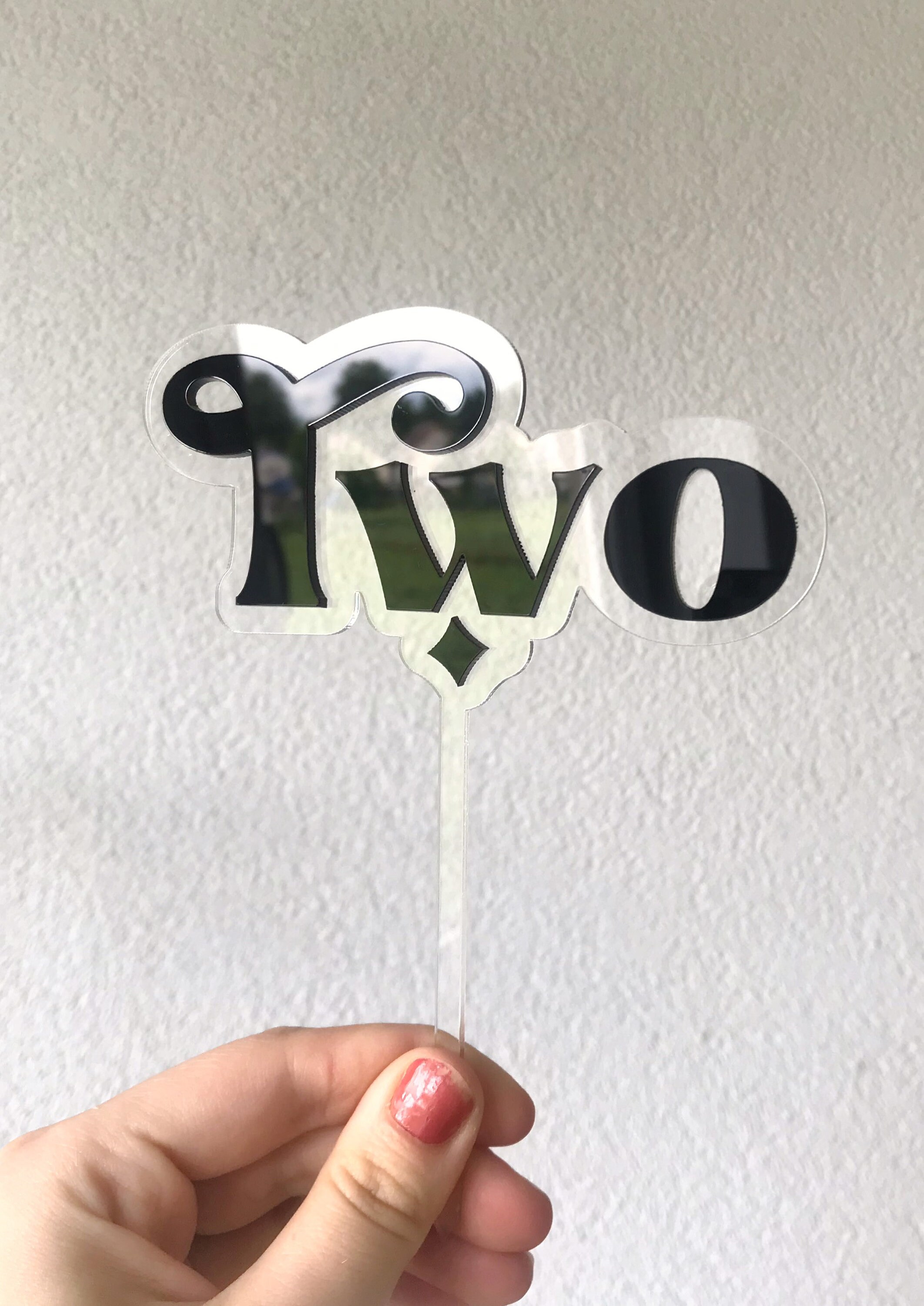 Acrylic Number Cake Topper, Birthday Cake Topper, One Cake Decorr ...