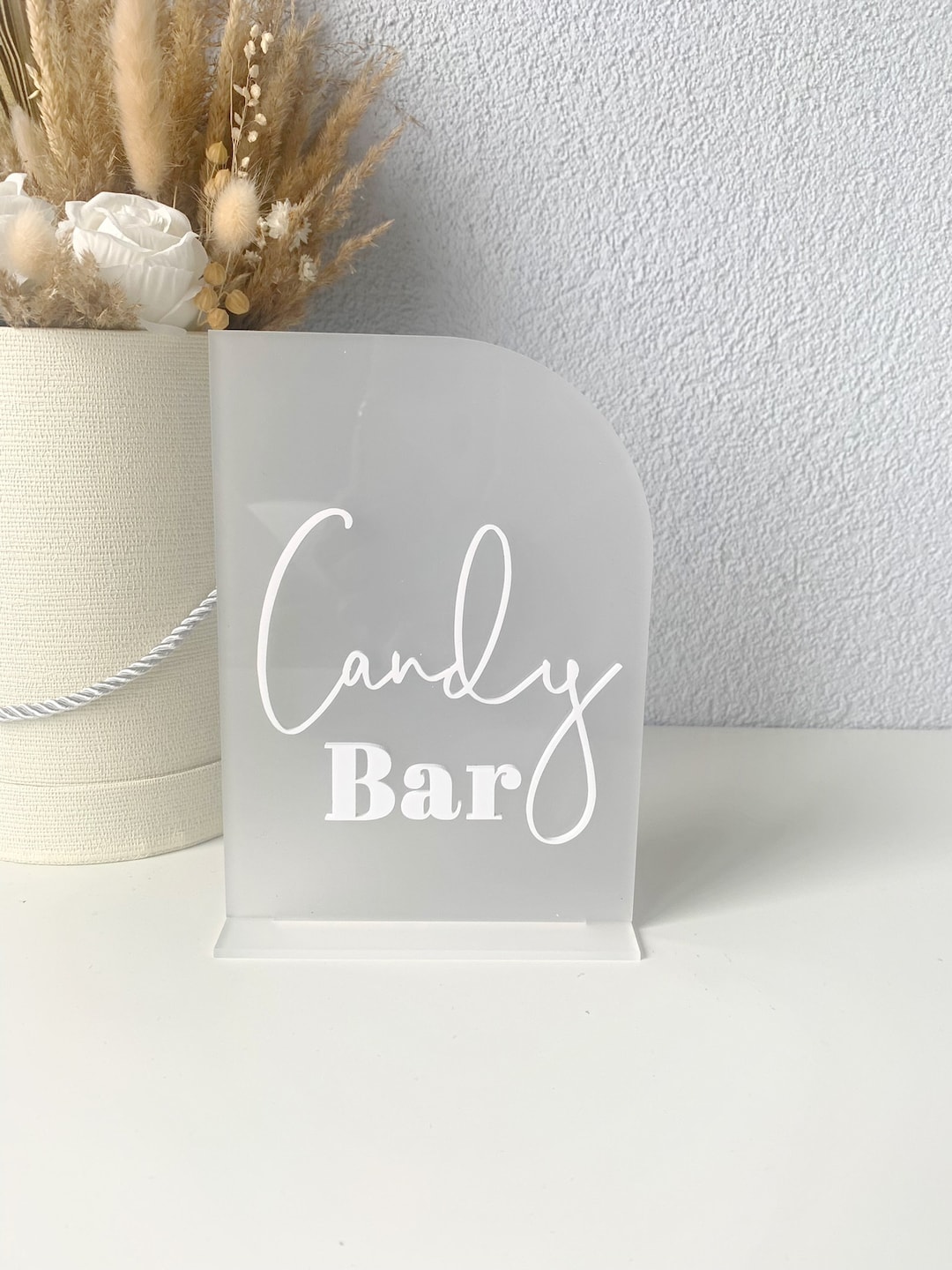 Candy Bar Table Sign, Wedding Signage, Wedding Signs, Acrylic Candy Bar ...