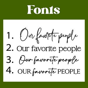 Acrylic Self-adhesive Letters Our Favorite People, Wedding Adhesive ...
