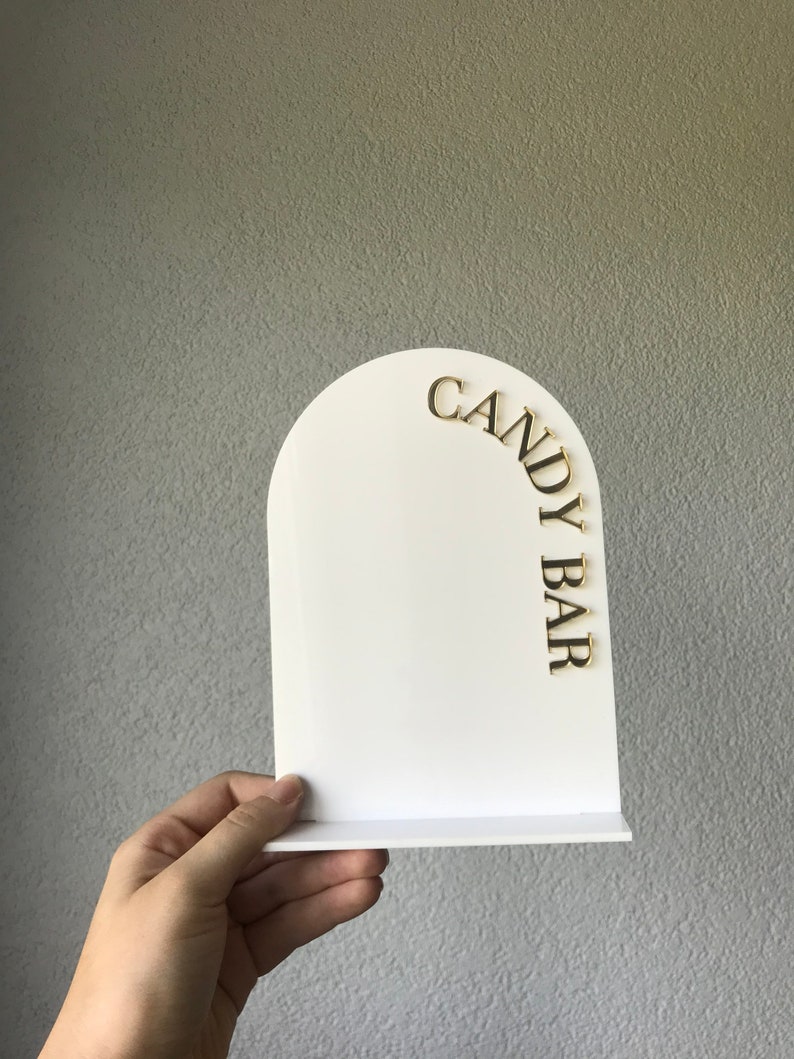 Candy Bar Table Sign Wedding Signage Wedding Signs Acrylic - Etsy