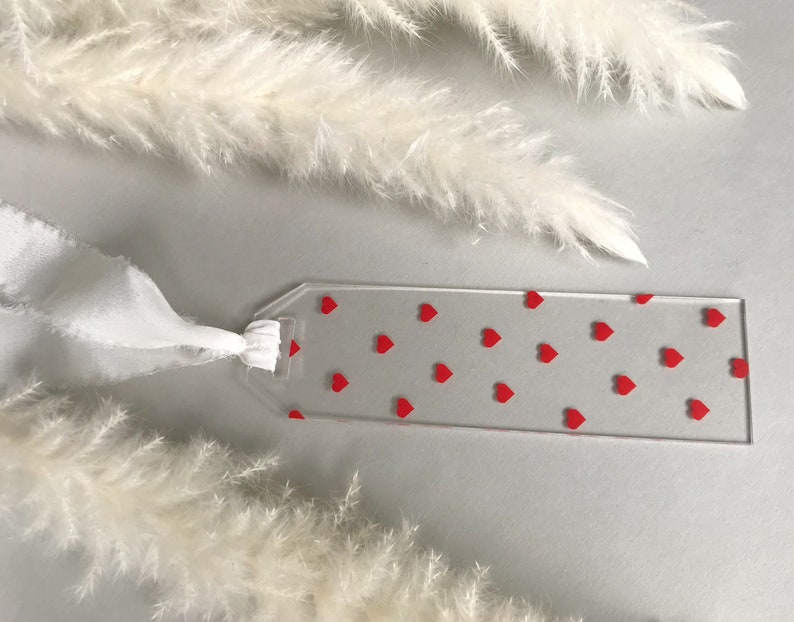 Set of 10 Acrylic Blank Bookmarks Clear Bookmark White Black - Etsy