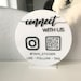 Connect With Us, Scannable QR Code Acrylic Sign for Social Media ...