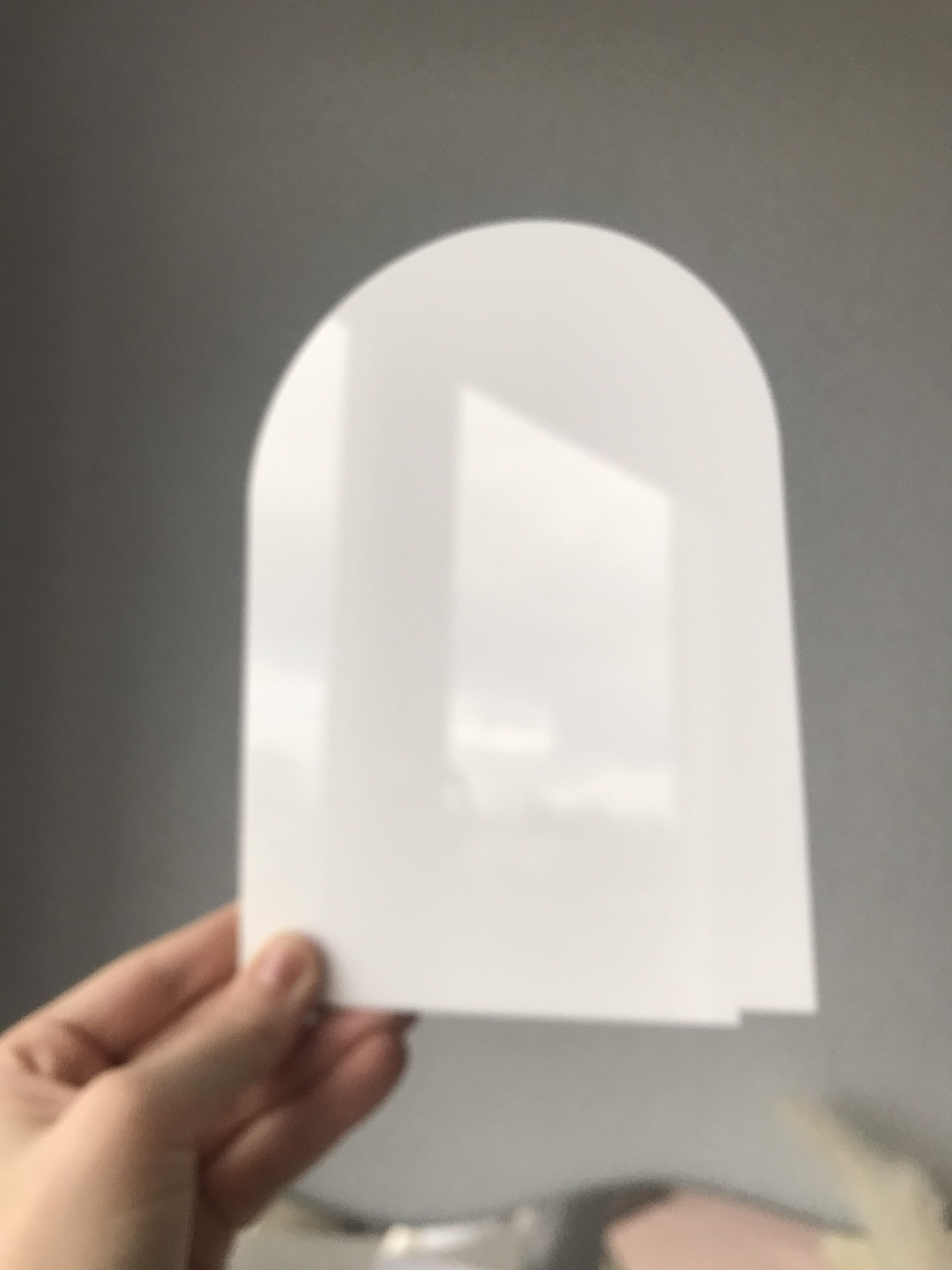 Acrylic Blanks Arch With Stand Arch Plaqueplastic Acrylic - Etsy