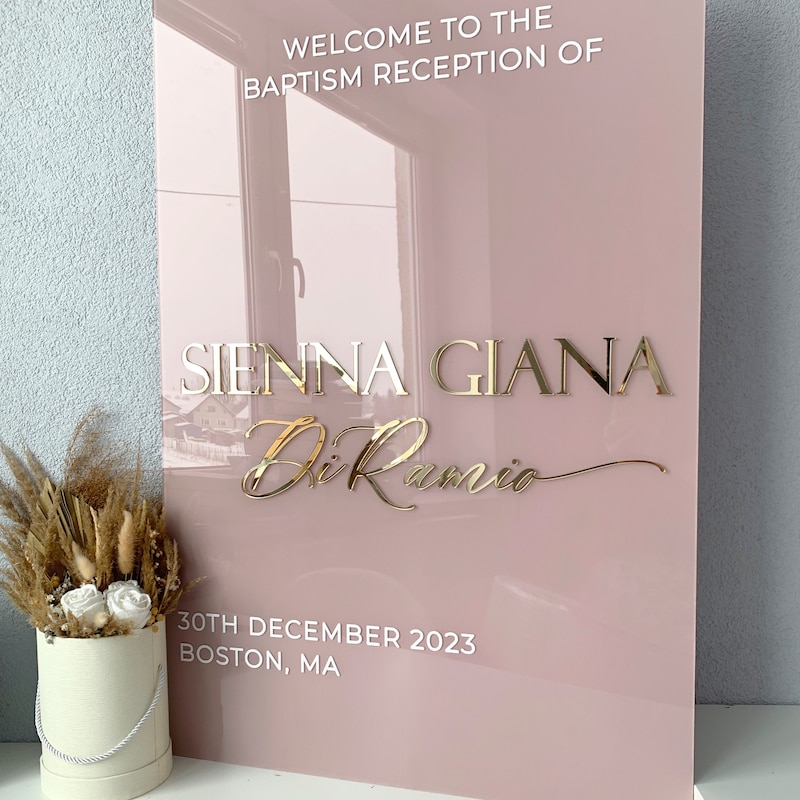 Pink Acrylic Sign - Etsy
