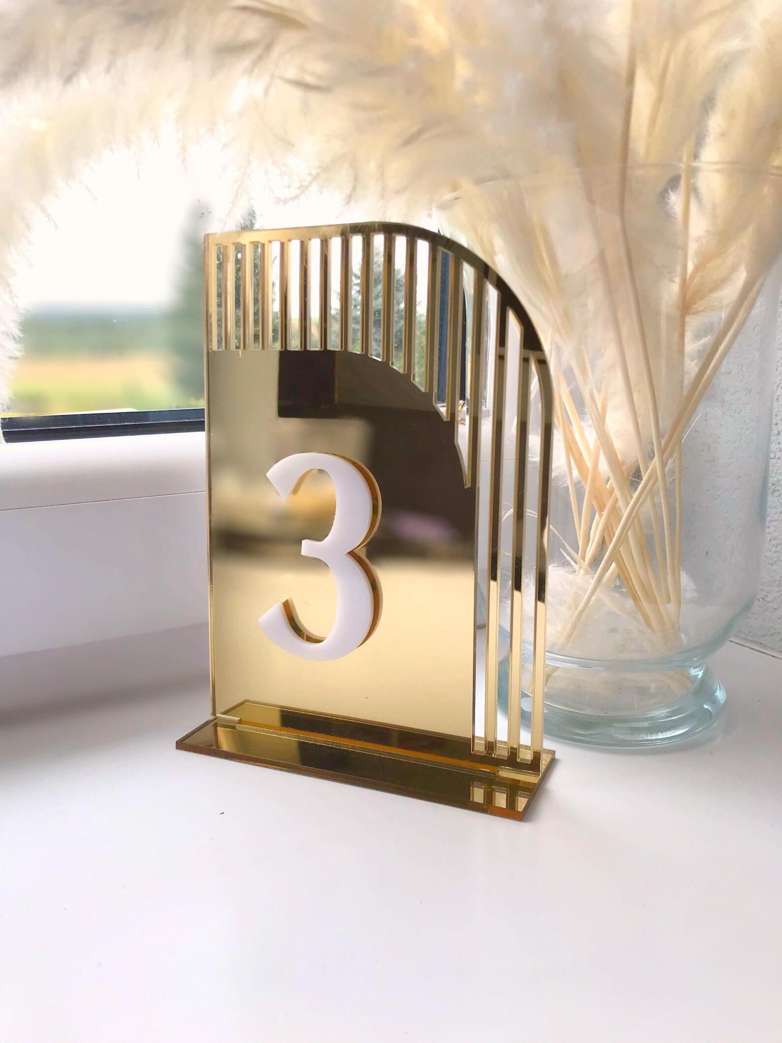 Acrylic Table Numbers Gold White Black Silver, Wedding Table Numbers ...