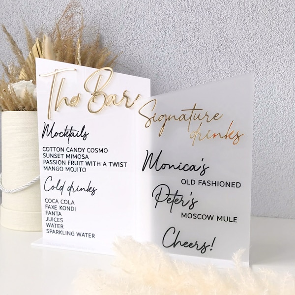 Acrylic Bar Sign - Etsy