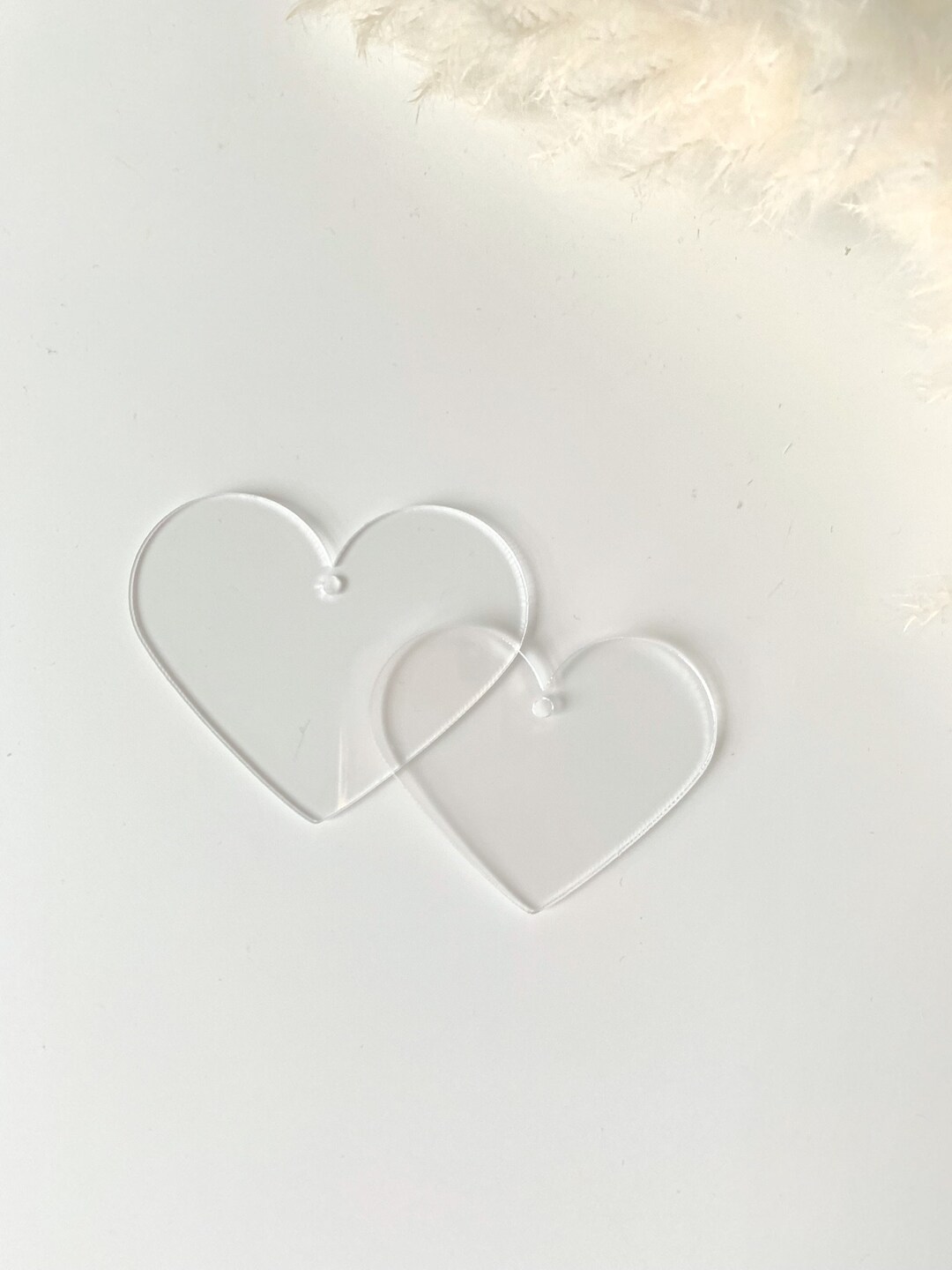 Blank Acrylic Heart for Crafting, Clear Blank Acrylic Hearts, Clear ...