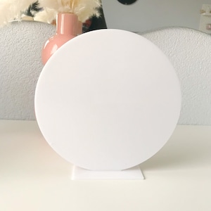 Acrylic Blanks Circle With Stand, Disc Acrylic Blank, Acrylic Clear ...