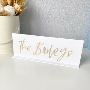 Acrylic Head Table Sign, Wedding Head Table Sign, Mr and Mrs Sign for ...