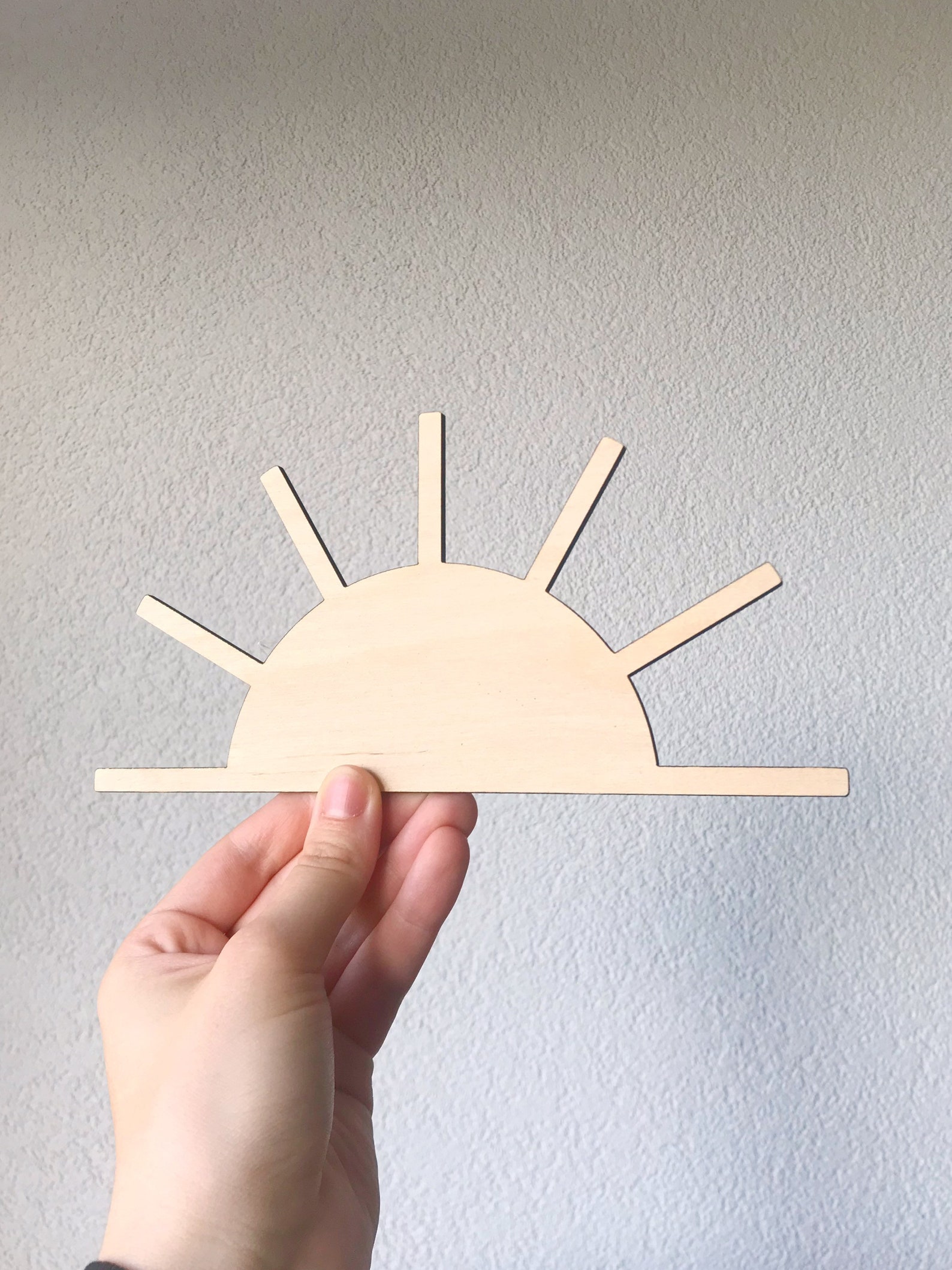Wooden Sun Home Decor Wooden Home Decor Nursery Minimalist - Etsy
