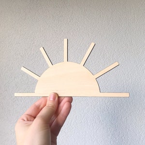 Wooden Sun Home Decor Wooden Home Decor Nursery Minimalist Wood Sun ...