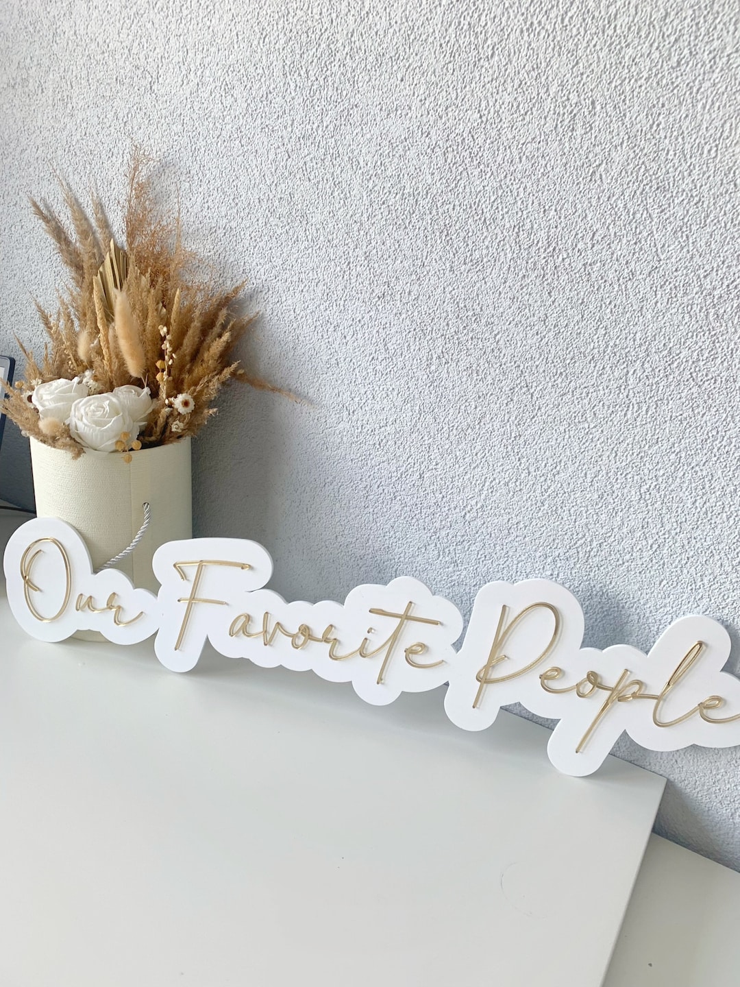 Our Favorite People Wedding Sign, Gold Sign Acrylic, Surname Sign ...