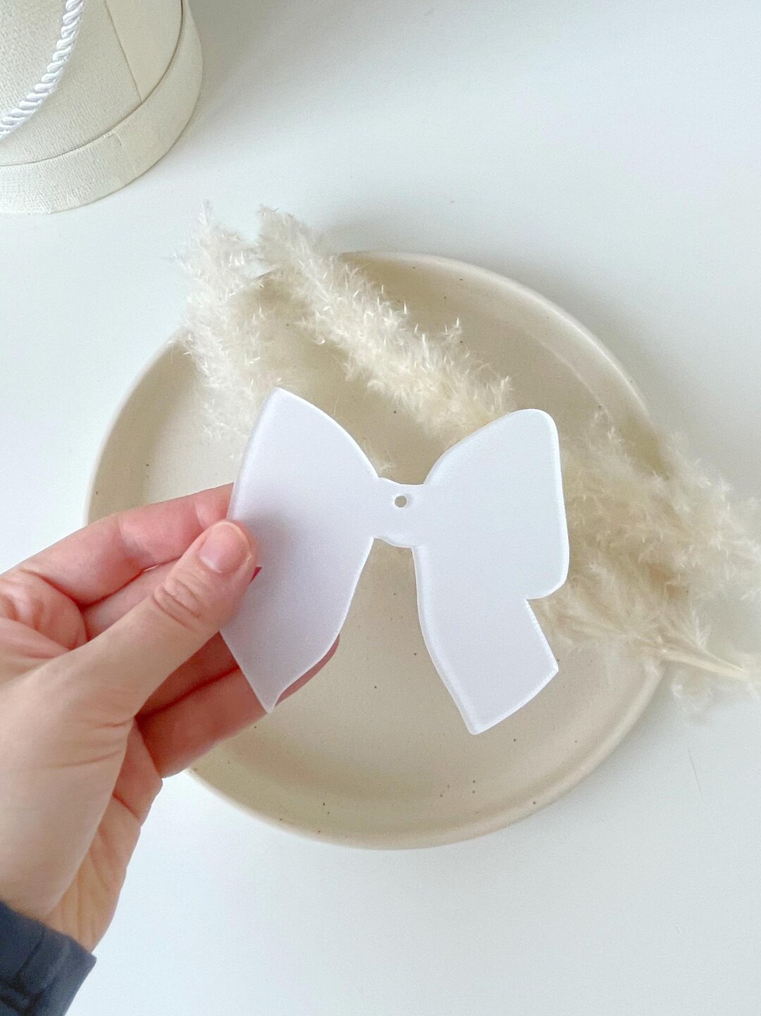 Blank Acrylic Bow for Crafting, Clear Blank Acrylic Christmas, Clear ...