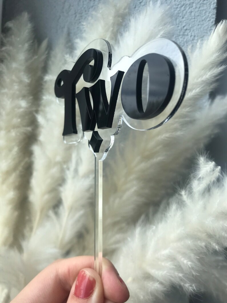 Acrylic Number Cake Topper Birthday Cake Topper One Year - Etsy