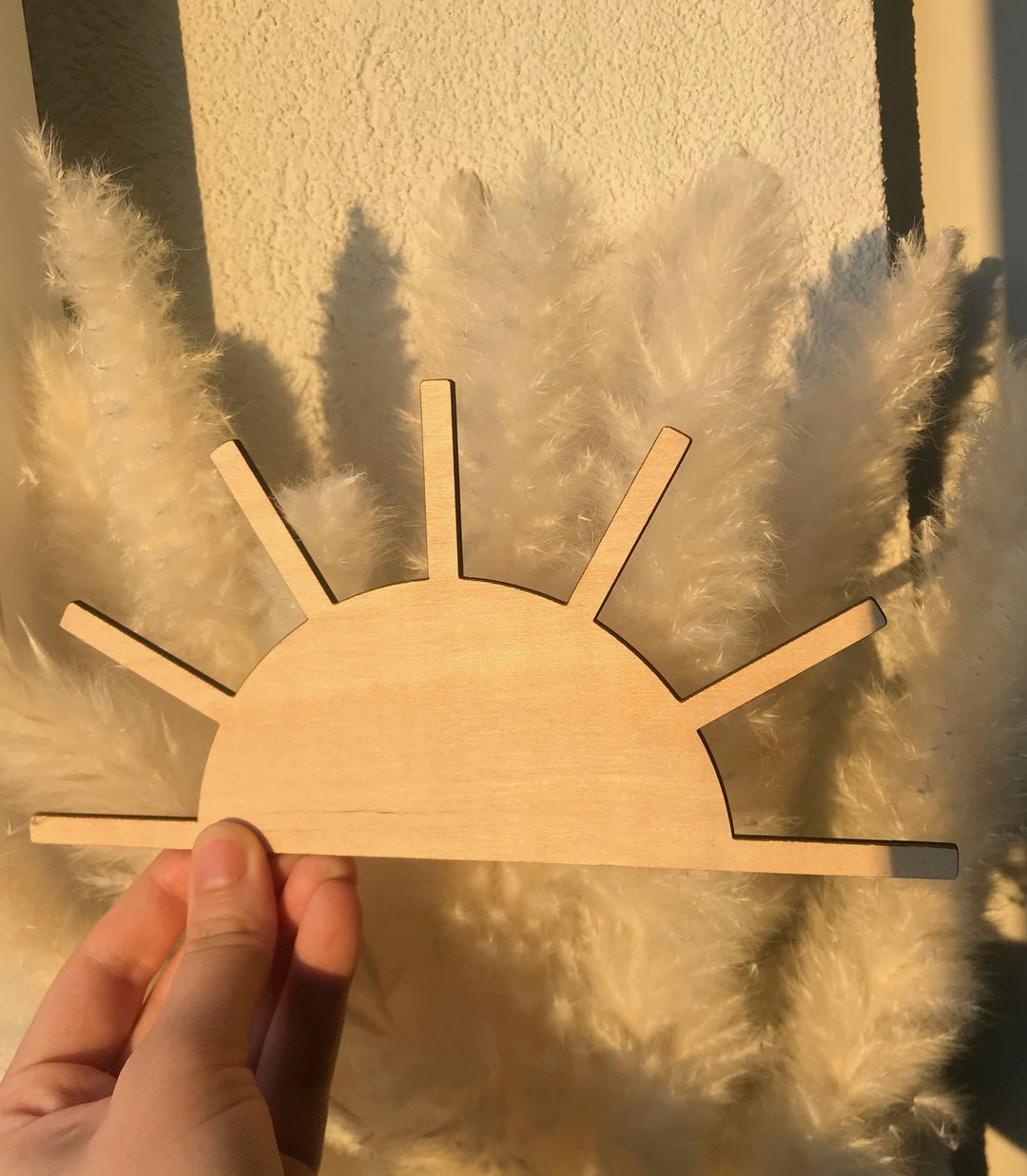 Wooden Sun Home Decor Wooden Home Decor Nursery Minimalist Wood Sun ...