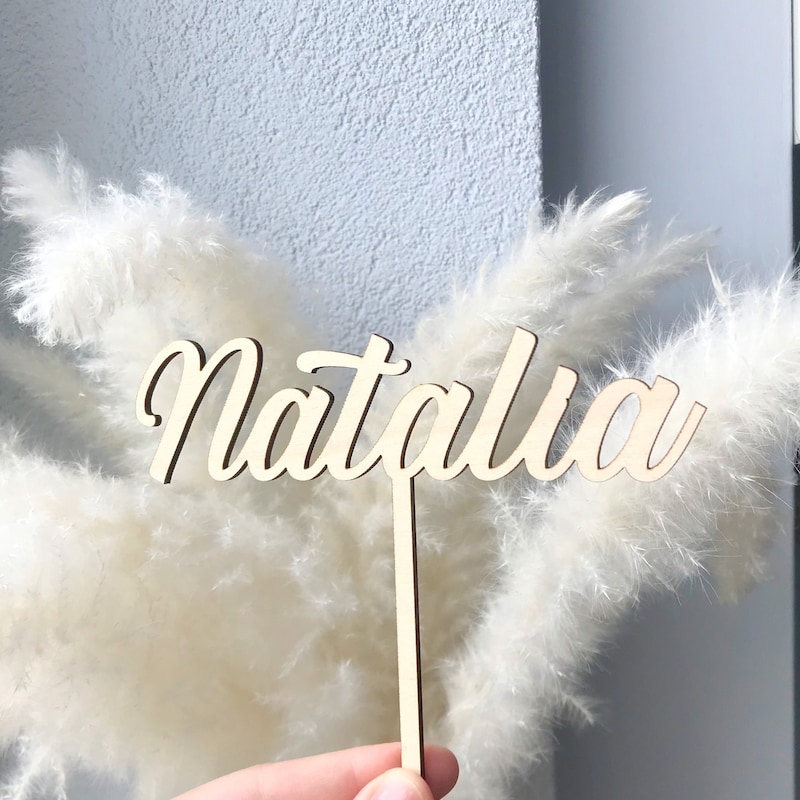 Custom Name Cake Topper - Etsy