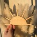 Wooden Sun Home Decor Wooden Home Decor Nursery Minimalist Wood Sun ...