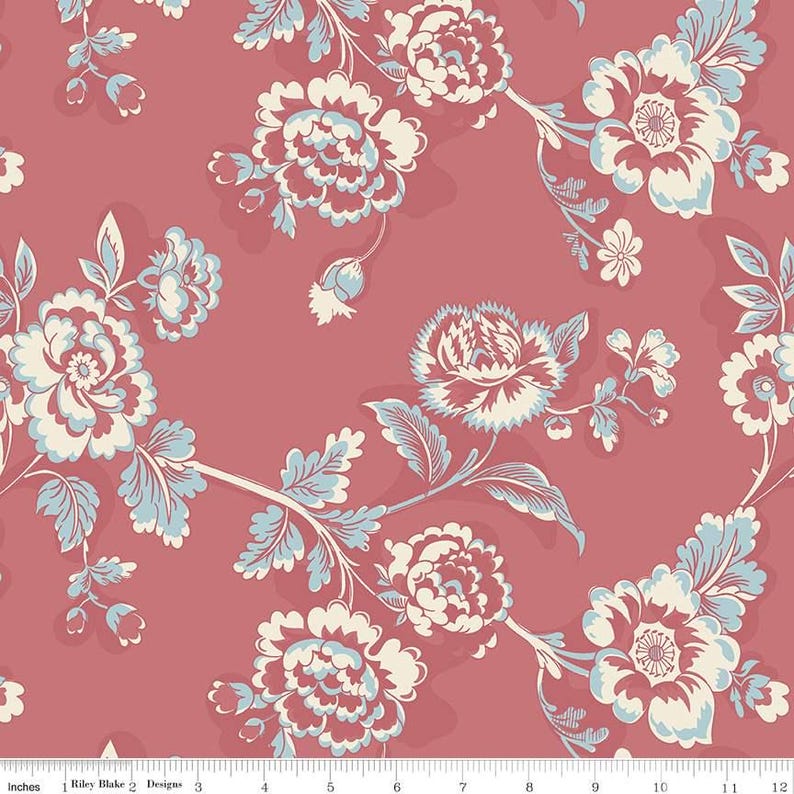 Fabric Riley Blake Jane Austen Lady Catherine by the Quarter Yard ...