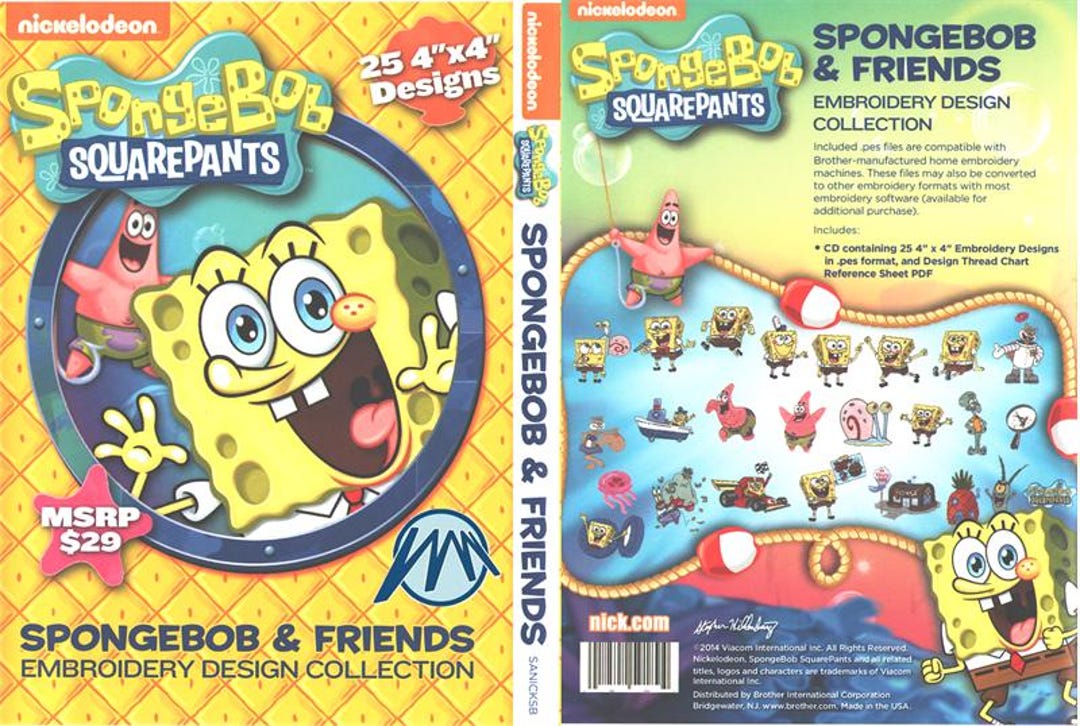 Brother SANICKSB Nickelodeon Spongebob Squarepants PES Machine ...