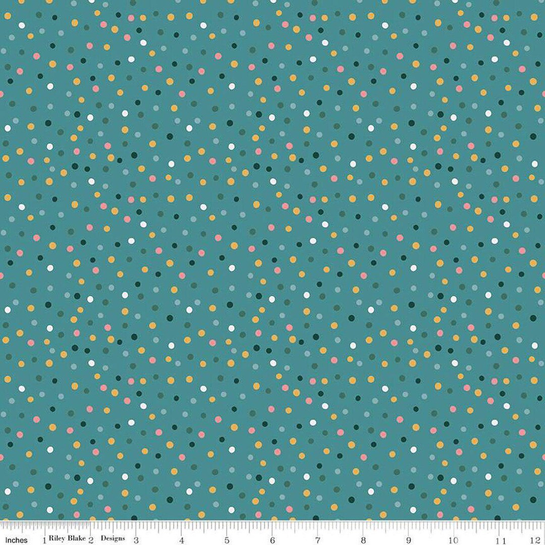Fabric Riley Blake Rain Dotty Thimbelina & the Sewing Fairies by the ...