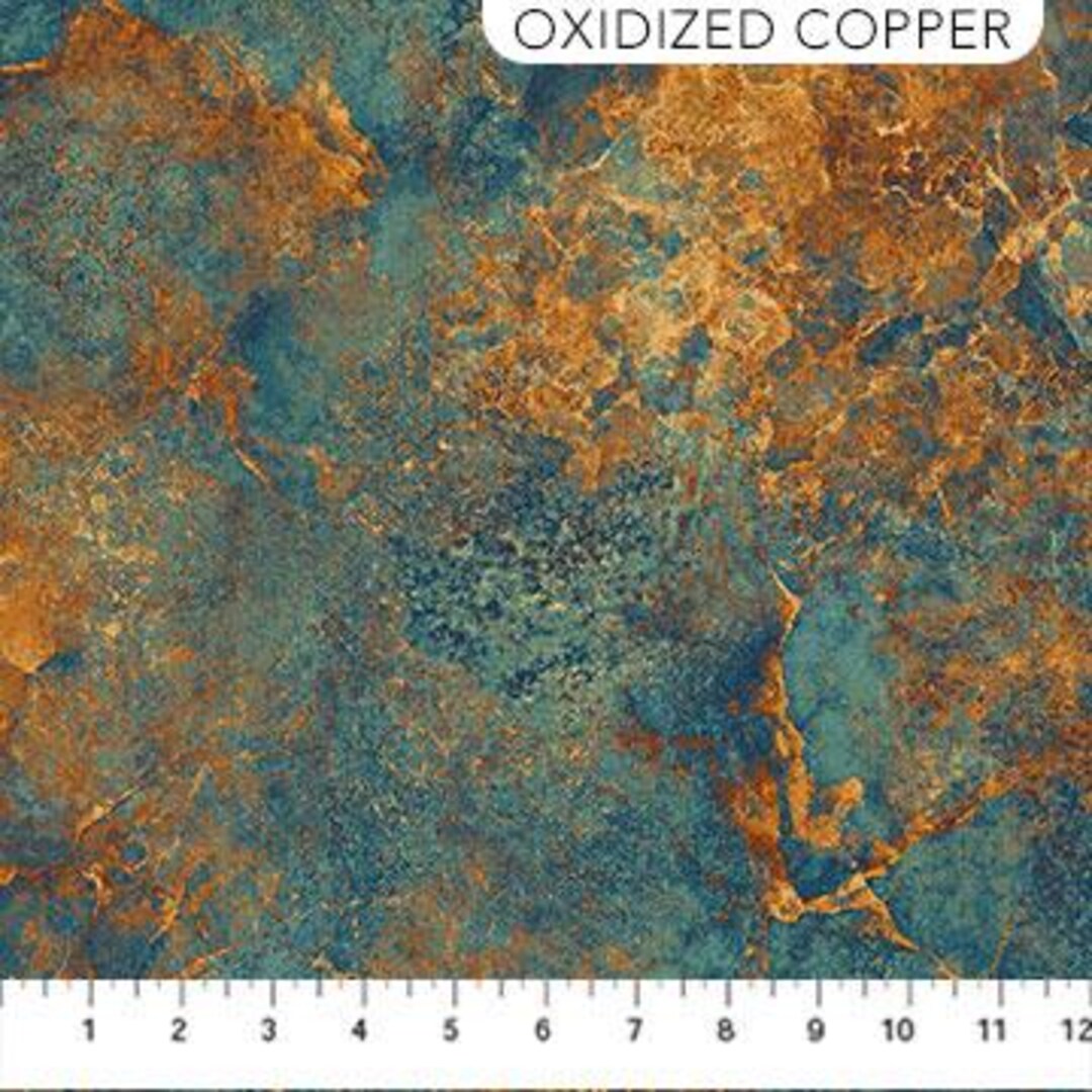 Fabric Northcott Oxidized Copper Quartz Stonehenge Gradations by the ...