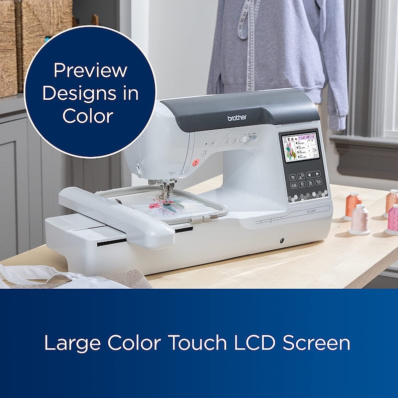 Brother SE2000 Computerized Sewing & Embroidery Machine LCD - Etsy