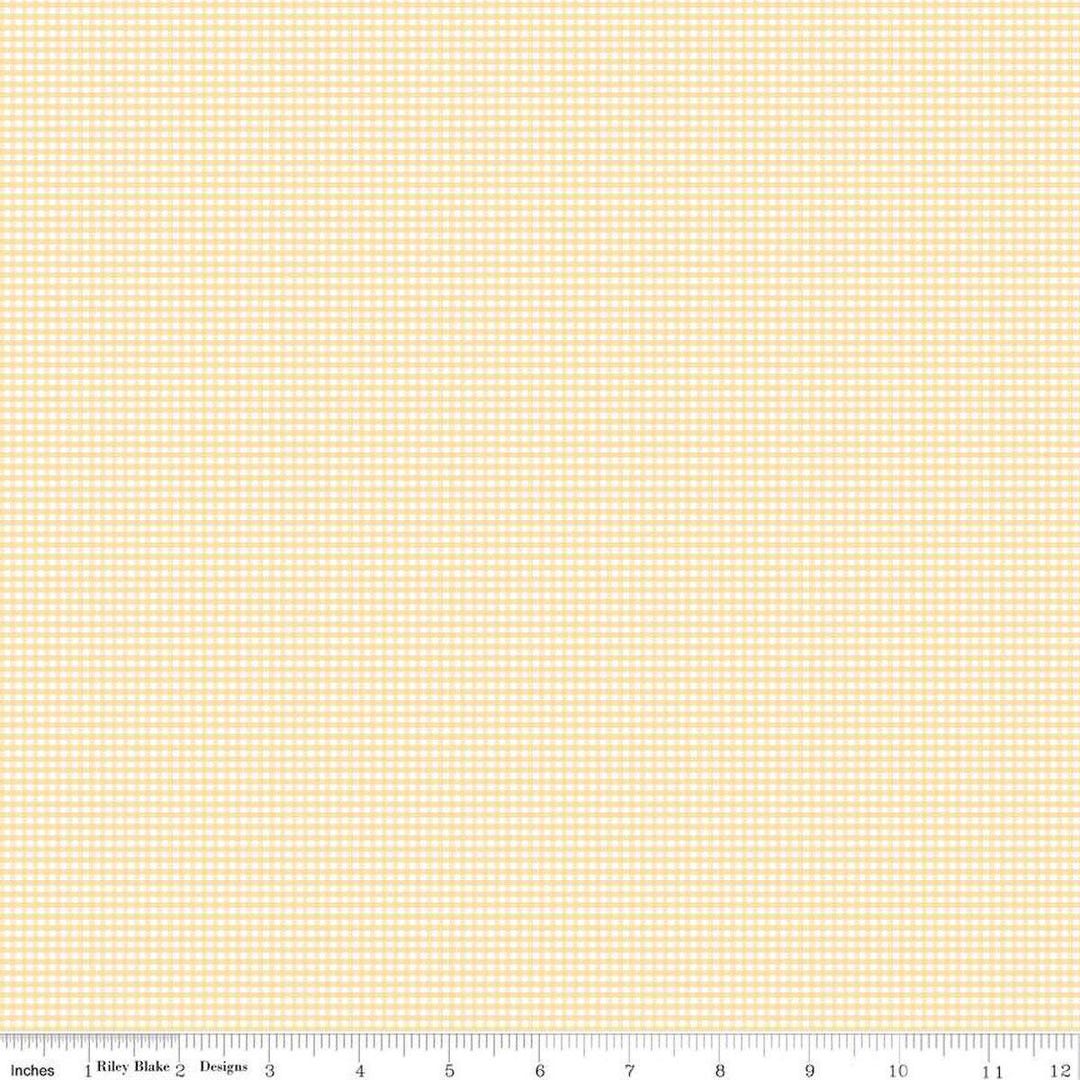 Fabric Riley Blake Basics Beehive 1/16" Micro Ginghams by the Quarter ...