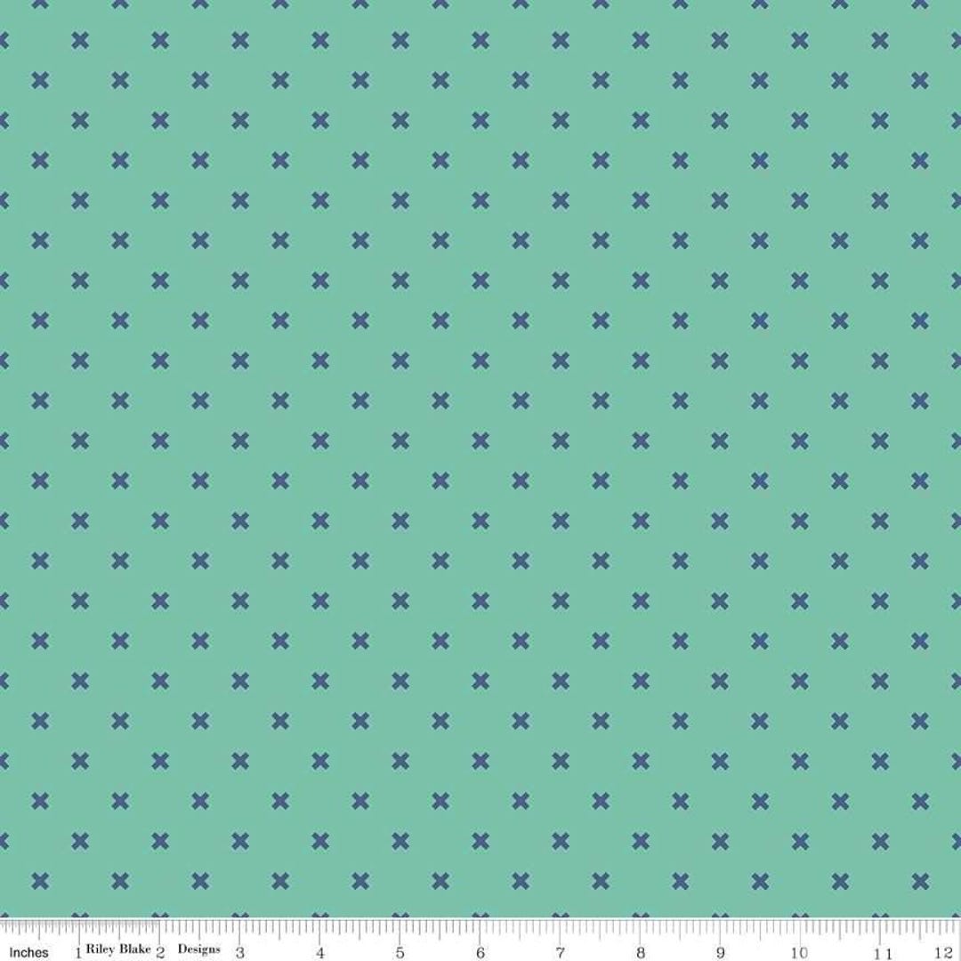 Fabric Riley Blake Teal X Bee Basics by the Quarter Yard C6410-TEAL - Etsy