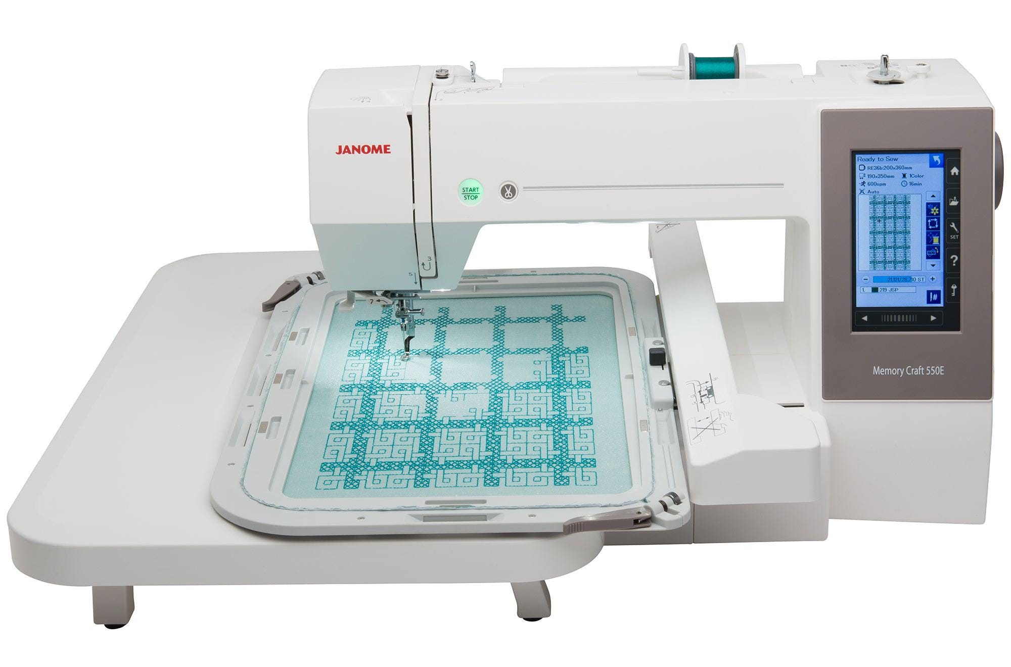 Janome Memory Craft 550E Embroidery Machine 14x7.9 - Etsy