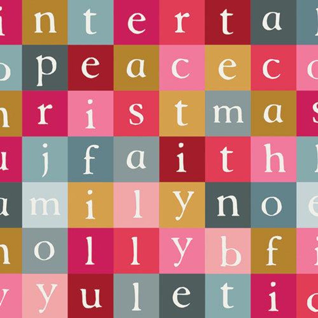Fabric Art Gallery Letters to Santa Adventale by the Quarter Yard ...