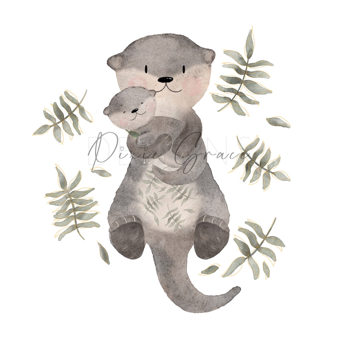 Otter PNG File, Heat Transfers, Sublimation, Clipart, Digital Download ...