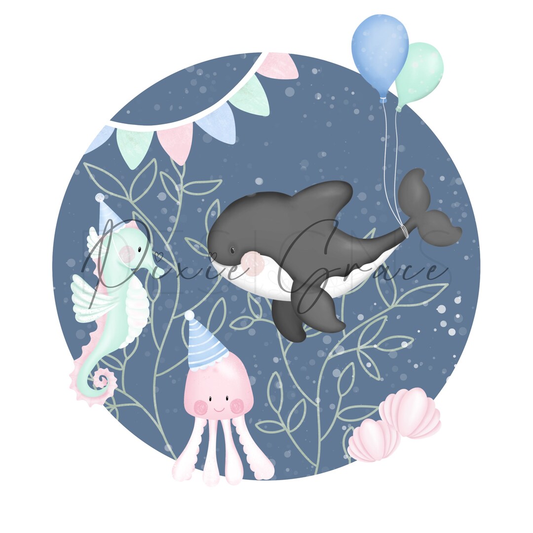 Sea Party PNG File, Heat Transfers, Sublimation, Clipart, Digital ...