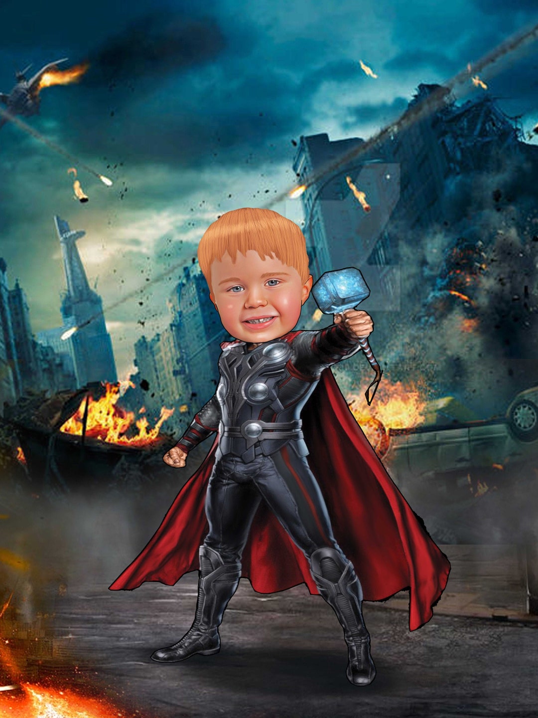 Custom Superhero Portrait Get Your Own Superhero Portrait From Your ...