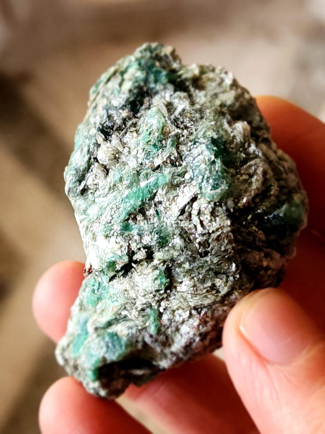 Rare Specimen Emerald on Matrix Ethically Sourced Zambia Rock Hound ...