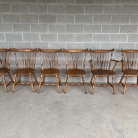 Vintage Virginia House Oak Dining Chair Set of 4 - Etsy