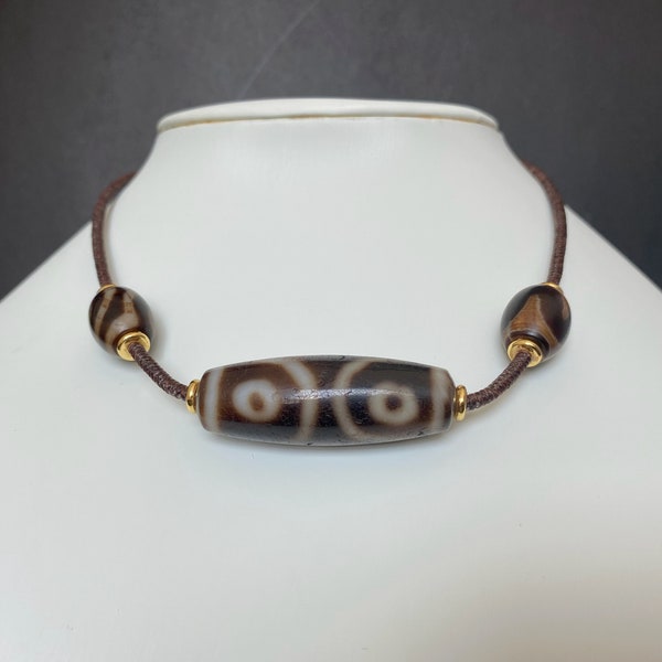 Dzi Bead Necklace - Etsy