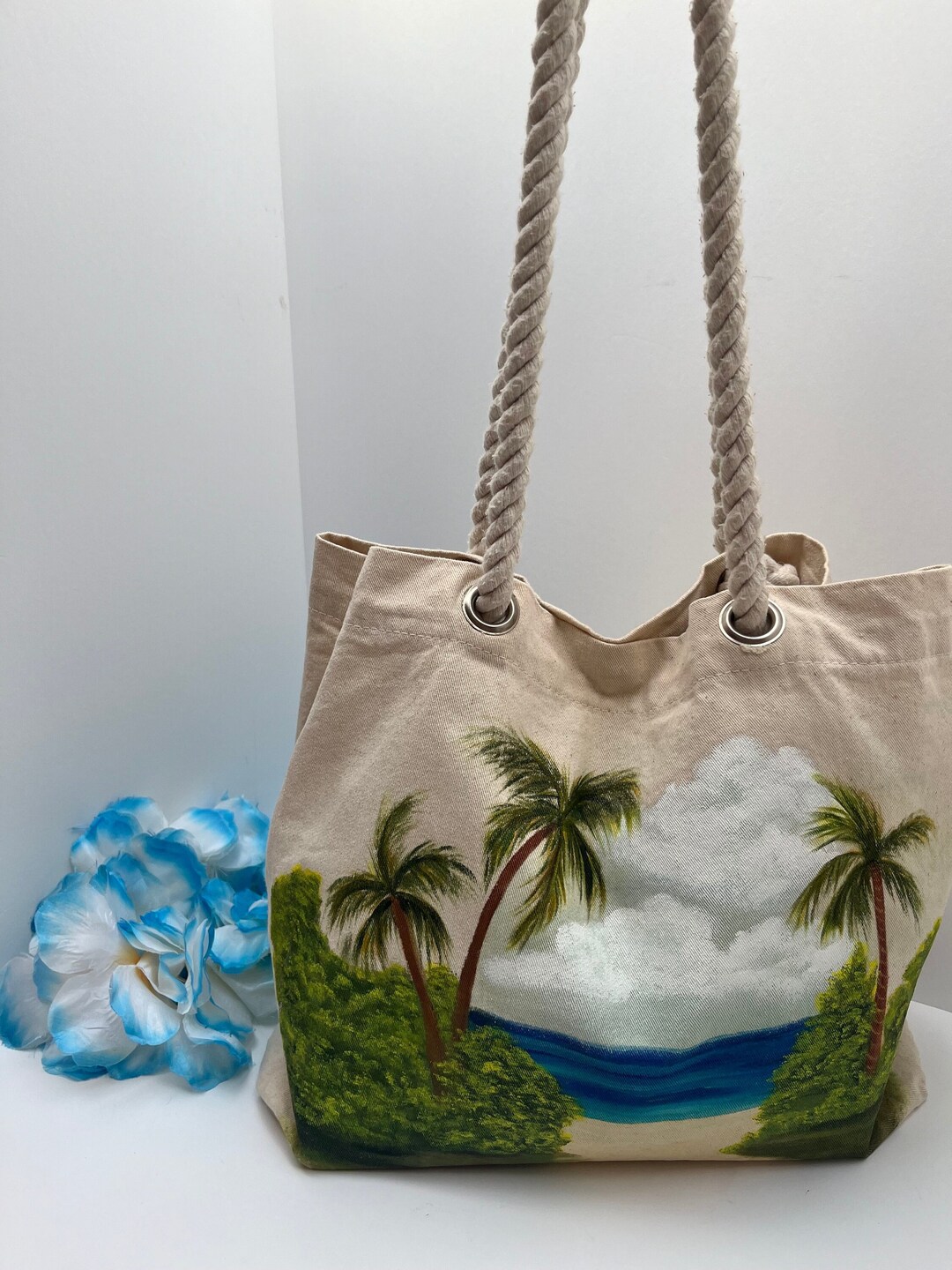 Personalized Bougie Canvas Bags, Hand Painted Not Printed for ...