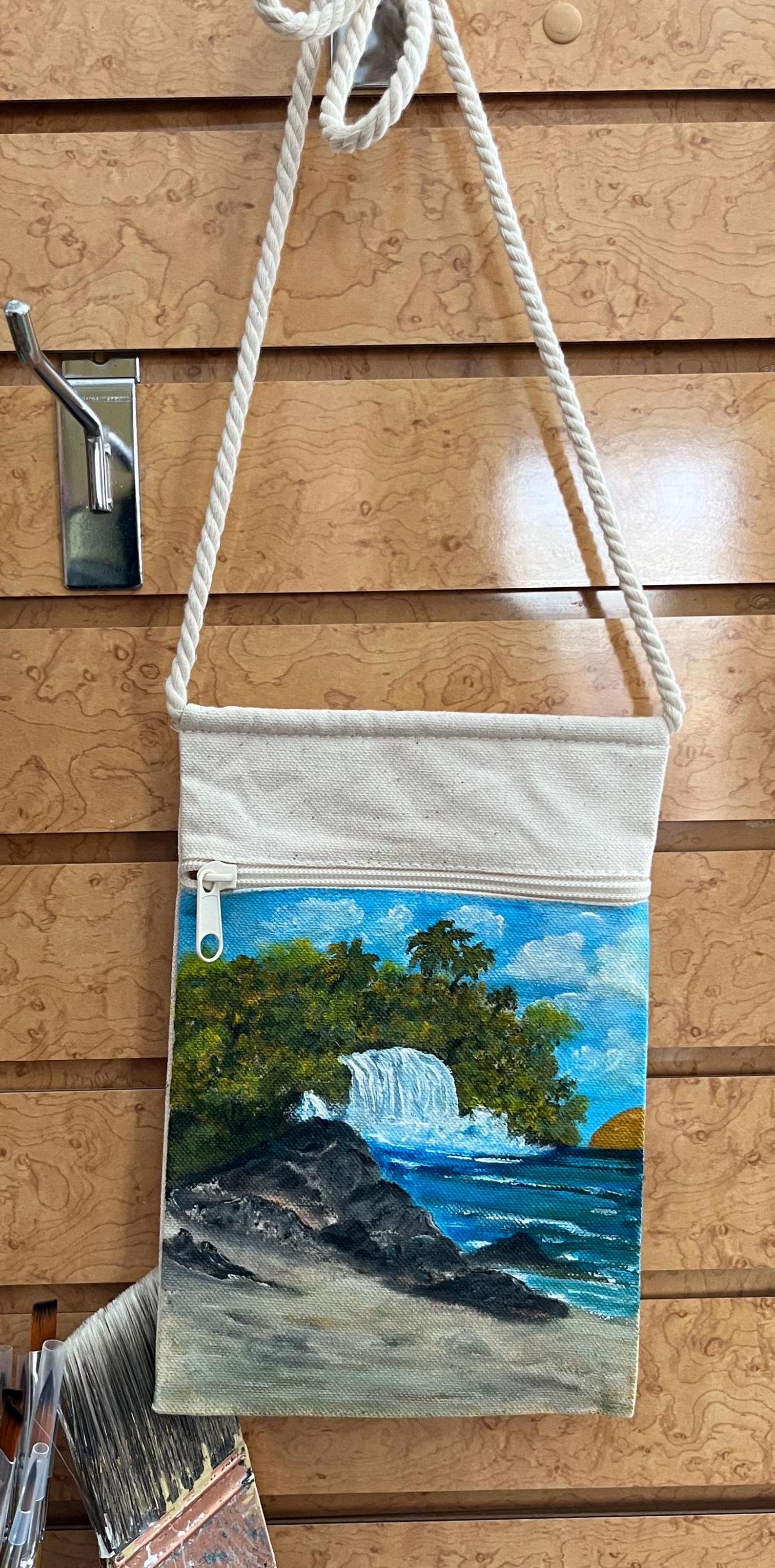 Personalized Bougie Canvas Bags, Hand Painted Not Printed for ...