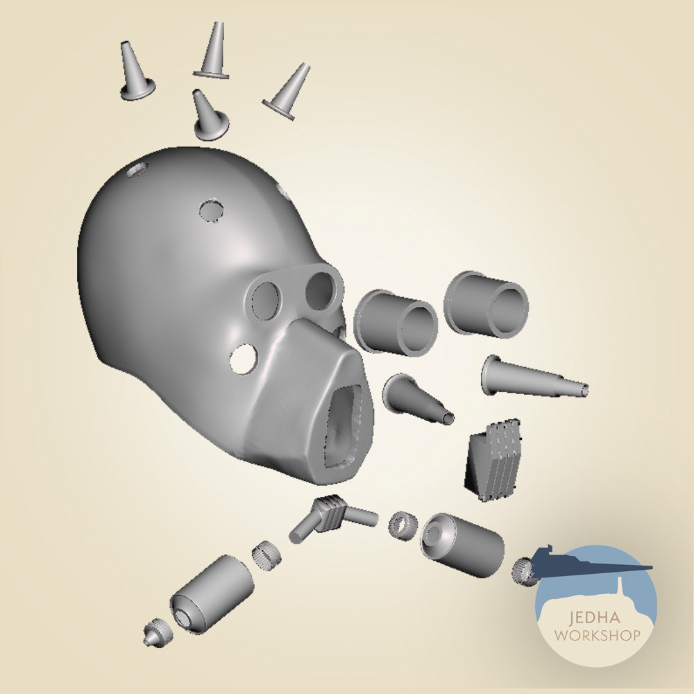 Star Wars Tusken Raider Chief Helmet .STL 3D Files - Etsy