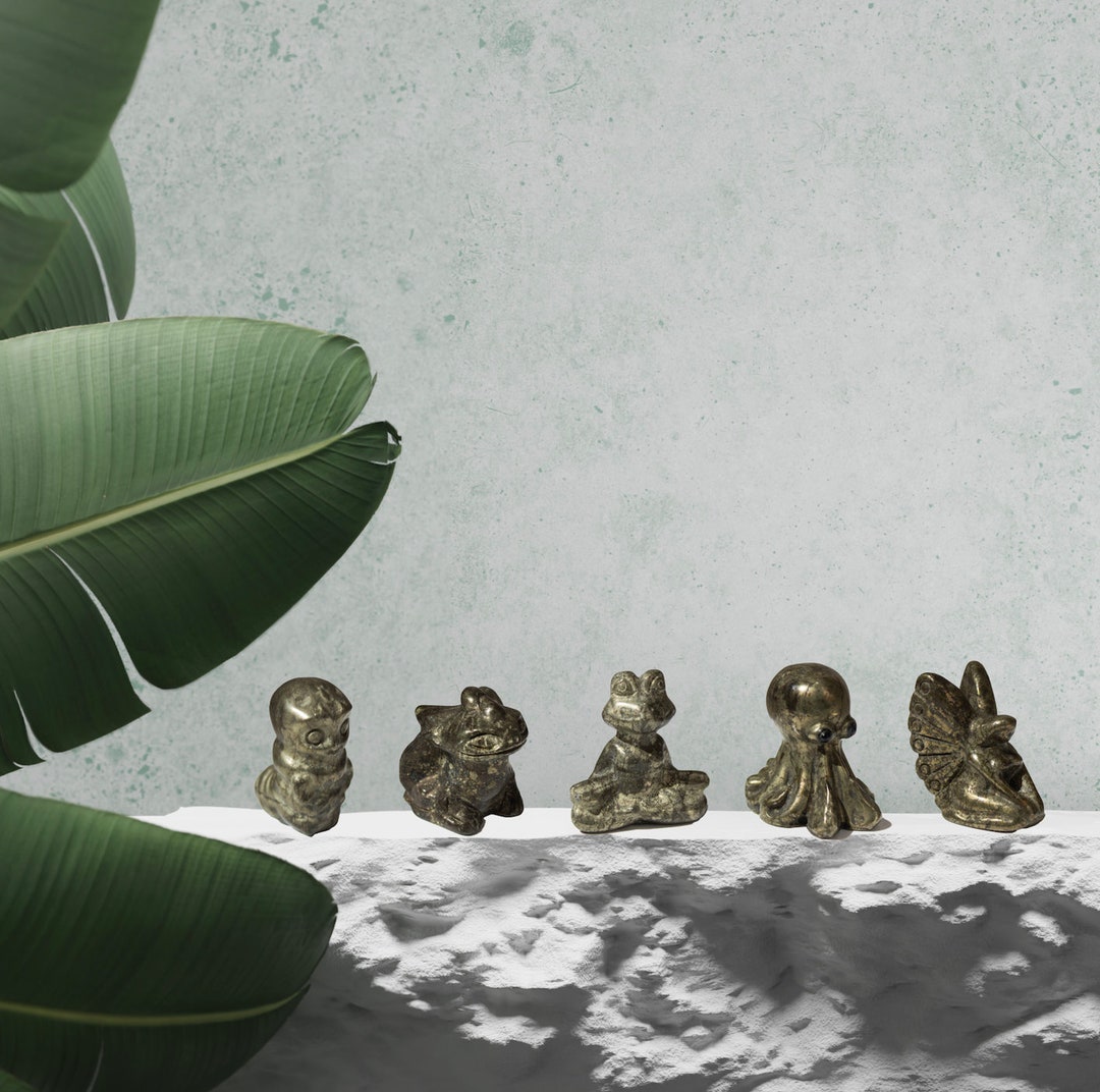 Pyrite Carvings Pyrite Pyrite Stone Small Witchy Gift Crystals Animal ...